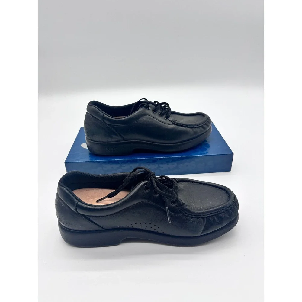 SAS | Shoes | Sas San Antonio Shoemakers Black Leather Lace Up Comfort ...